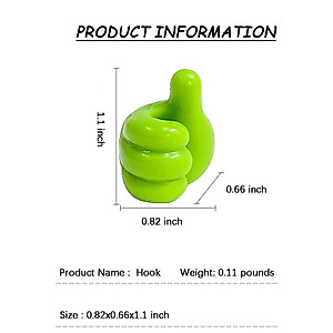 FZHC 9 Pcs Silicone self-Adhesive Thumb Wall Hooks Suitable for Multiple scenarios Used for Fixing or Clamping Data Cables Headphone Cables Charger Cables Keychains