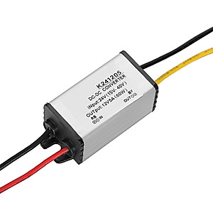 Fafeicy Step Down Power Supply, 24V to 12V DC-DC Converter Aluminum Shell Step Down Power Supply for Robots, Photovoltaic Panels, Pumps, CNC Equipment, 5A GYVRM-K241205