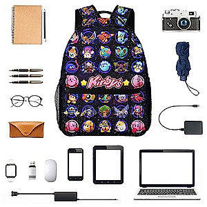 RFYBEW Cute Backpack for Girls Boys,Cartoon Anime Shoulders Bookbag Casual Laptop Backpack Travel Hiking Bag Daypack Aesthetic Purse Backpack