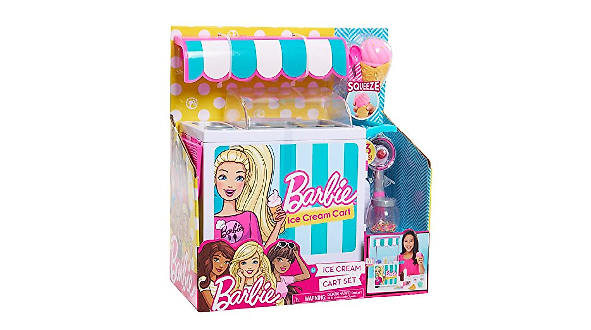 Barbie Ice Cream Cart Set for Fun Pretend Play