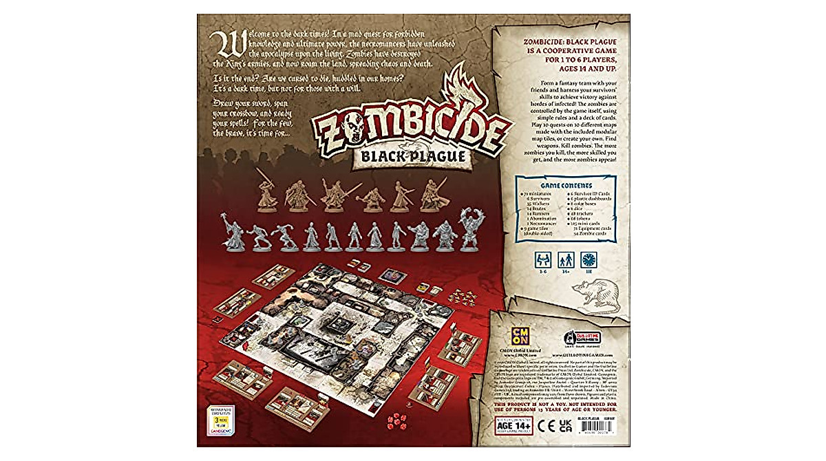 Zombicide Black Plague Board Game - Medieval Zombie Adventure