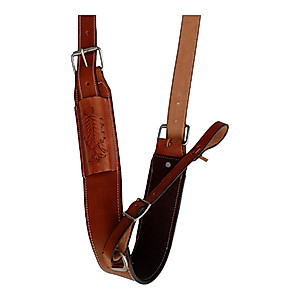RAAVILS Horse Western Leather Complete Flank Cinch Set Rear Flank Back Cinch Girth Saddle Billets TACK Horse Cinches (Leather)