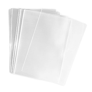 UNIQUEPACKING 100 Pcs 3 1/2 x 5 1/2 (O) Clear Flat Cello/Cellophane 3.5x5.5 Bags