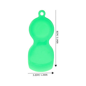 Luxshiny Ticket Scratcher Keychains, 5pcs Small Scraper Tools Scoop Shape Scratcher Keyring For Tickets Stickers Labels Films Sublimation