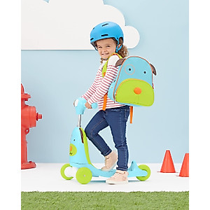 Skip Hop 3-in-1 Baby Activity Push Walker to Toddler Scooter, Zoo Dog