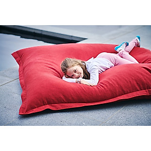 Room & Bloom Bag ONLY - No Filling 'New Model' Super Bean Bags (6ft x 4.5ft) Beautiful Faux Linen Fabric Giant Bean Bag Chair for Adults for Kids for The Whole Family Large Chairs Bags Big Large XL