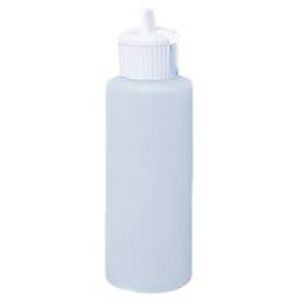 2 Oz Plastic Cylinder Bottles with Flip Top Pour Spout, Pack of 12