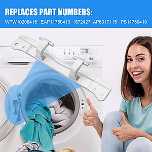 FBULWSEC W10208415 Washing Machine Hinge for Whirlpool Washer Door Hinge 1872427 AH3407069 EA3407069 PS3407069