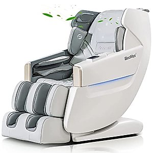 iBooMas Massage Chair, Zero Gravity SL Track Massage Chairs Full Body with Auto Body Scan | Space Saving | Yoga Stretch | Negative Oxygen Ions | USB Port | Speaker-Completely Assembled(R8601)