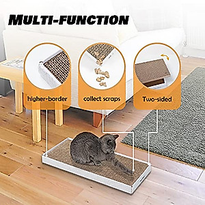 Cardboard Scratcher Pad Scratching Post:Smartbean 3PCS Cat Cardboard,Cat Scratch Pad,Cat Post,Double-Sided Design for Double Life