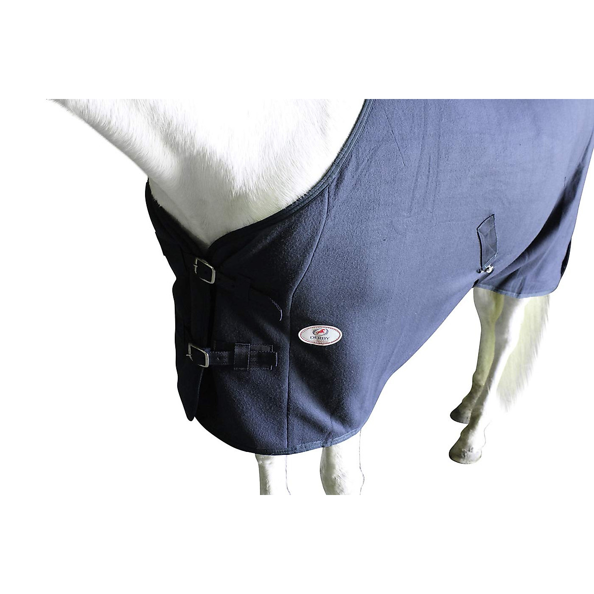 Derby Originals Classic Fleece Cooler All Season Horse Sheet & Blanket Liner | Stables & Outdoor Use (Navy, 69")