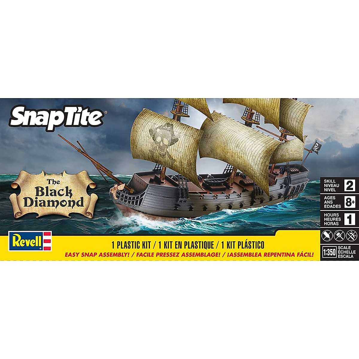 Revell SnapTite The Black Diamond Pirate Ship Model Kit