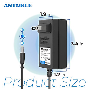 Antoble 6.6ft Cord 5V 3A AC Adapter Wall Charger for Pioneer Pro DDJ-SX2 DDJSX2 DJ Controller Power Supply