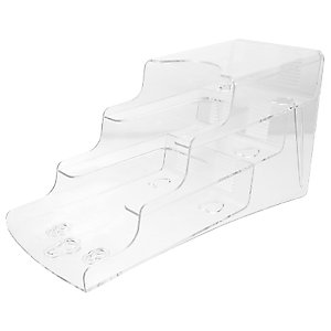 Folding Rack Desktop Brochure Holder Wall Pamphlet Holder File Storage Rack File Holder Rack Acrylic Brochure Holder Clear File Rack Wall Mount Flyer Holder Clear Pamphlet Rack