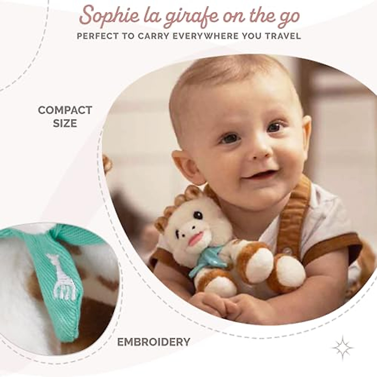 Sophie la girafe | Sweetie Baby Sophie Plush | Ultra Soft, Flexible & Easy to Grasp | Ideal for Travel | Awaken The Senses