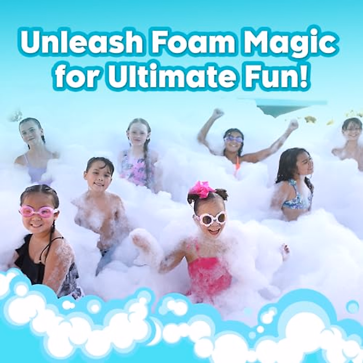 Foam Daddy Foam Machine Gel Solution - Professional Super Stacking Foam Machine Refill, 10 Rounds, Foam Machine Fluid that Makes 400 Gallons of Foam Party Fun! - 1 Gallon