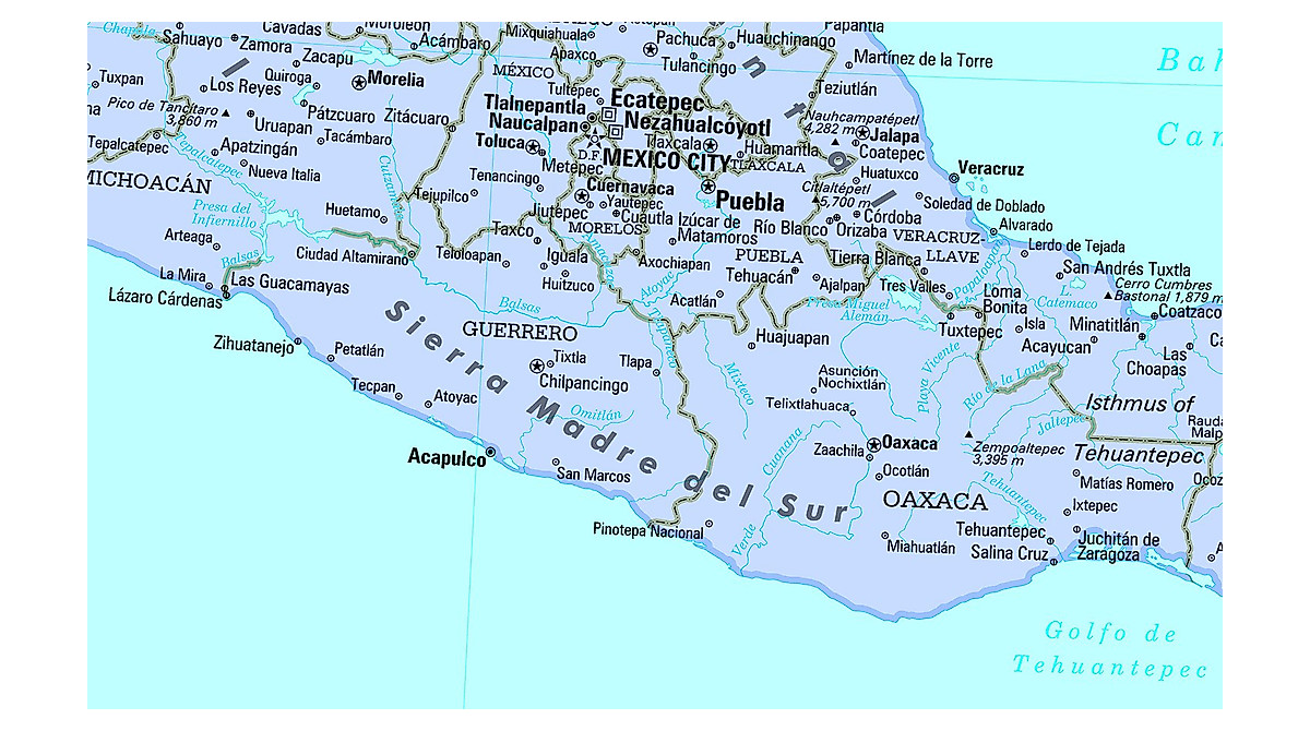 Cool Owl Maps Mexico Wall Map - 32"x24"