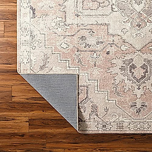 Becki Owens x Surya Elle Medallion Area Rug , 6'7" x 9', Taupe