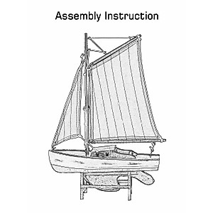 SAILINGSTORY Wooden Sailboat Decor Sailboat Gift Boat Model Ship Yacht Distressed Red