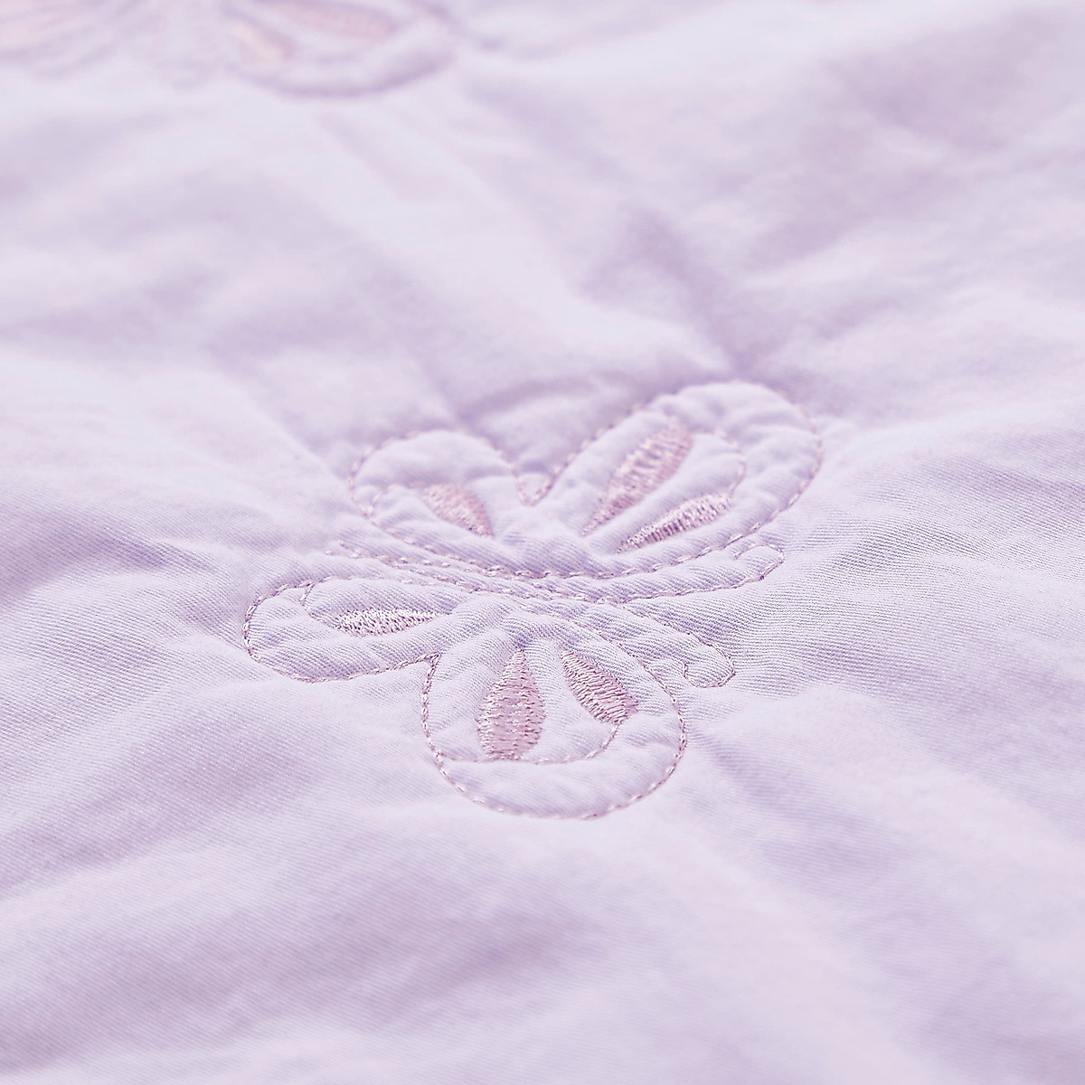 Brandream Purple Baby Girls Crib Bedding Set with Embroidered Butterfly Quilt, Crib Sheet, Crib Bed Skirt | 6-Piece Cotton Nursery Bedding Set