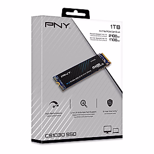 PNY CS1030 1TB M.2 NVMe PCIe Gen3 x4 Internal Solid State Drive (SSD) - M280CS1030-1TB-RB