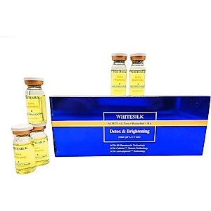 WHITESILK(𝟐𝟎𝟐𝟒 𝐔𝐩𝐠𝐫𝐚𝐝𝐞𝐝) Anti-Aging Skin Boosting SCM75 + HGF (Advanced +) Human Stem Cell 750,000ppm Super Ampoule, with SCM-3D Biomimetic Technology (10ml x 5 vials, 1.69oz)