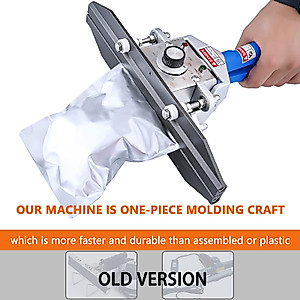 Fanlocn Mylar Bag Heat Sealer, Crimp Heat Sealer, Integrated Type Portable Hand Held Heat Sealer For Plastic Bags Snack Bag Food Storage (16 inch)