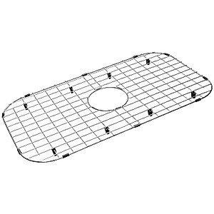 Serene Valley Sink Protector Grid 26-1/16" x 14-1/16", Centered Drain with Corner Radius 3-1/2", 304 Stainless Steel Material NLW2614C