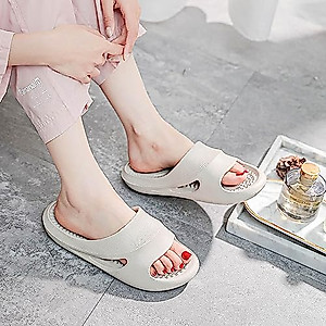Massage Slippers Women Men Sandals Open Toe Shower Shoes Summer House Slippers for Bath Plantar Fasciitis Slides Ladies Girls Gym Non Slip Indoor