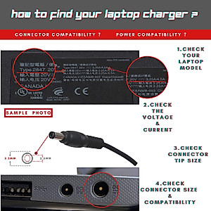 Laptop Charger AC Adapter Compatible with Toshiba Satellite C655 C850 C50 L755 C855 L655 L745 P50 C855D; Toshiba Portege Z30 Z930 Z830; Satellite Radius 14 15 Power Supply Cord -19V 3.42A 65W