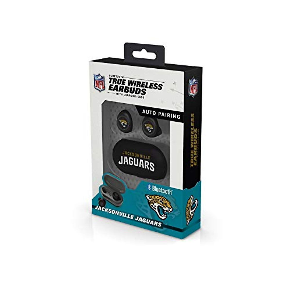 NFL Jacksonville Jaguars True Wireless Earbuds, Team Color