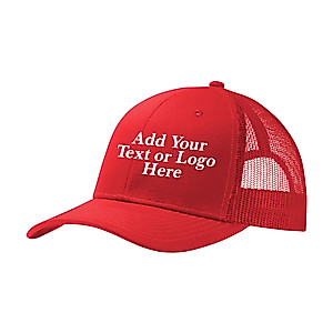 Custom Logo Embroidered Trucker Hats for Men Adjustable Snapback Mesh Cap Great for Outdoors Baseball Cap