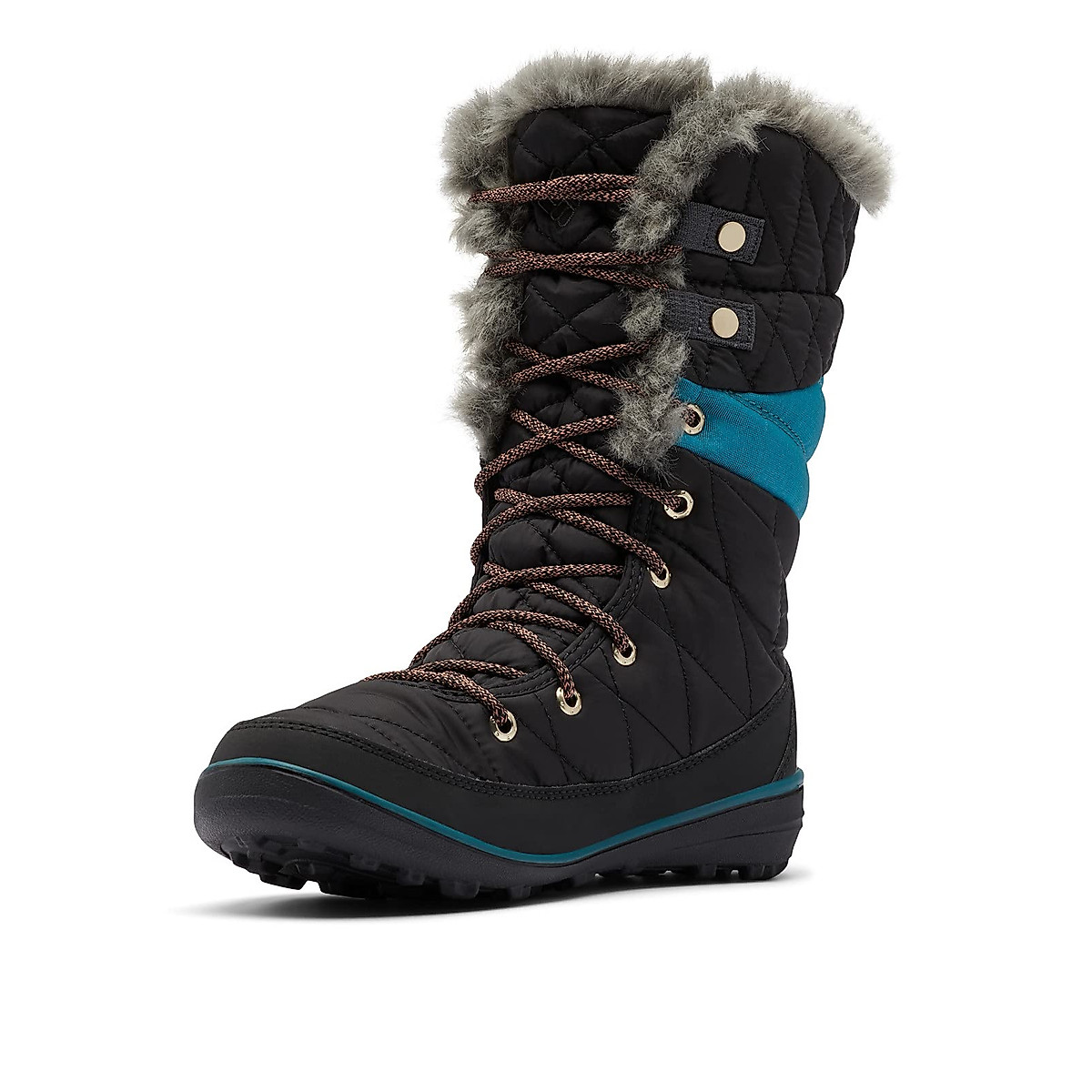 Columbia Women's Heavenly Omni-Heat, Black/Deep Water, 6