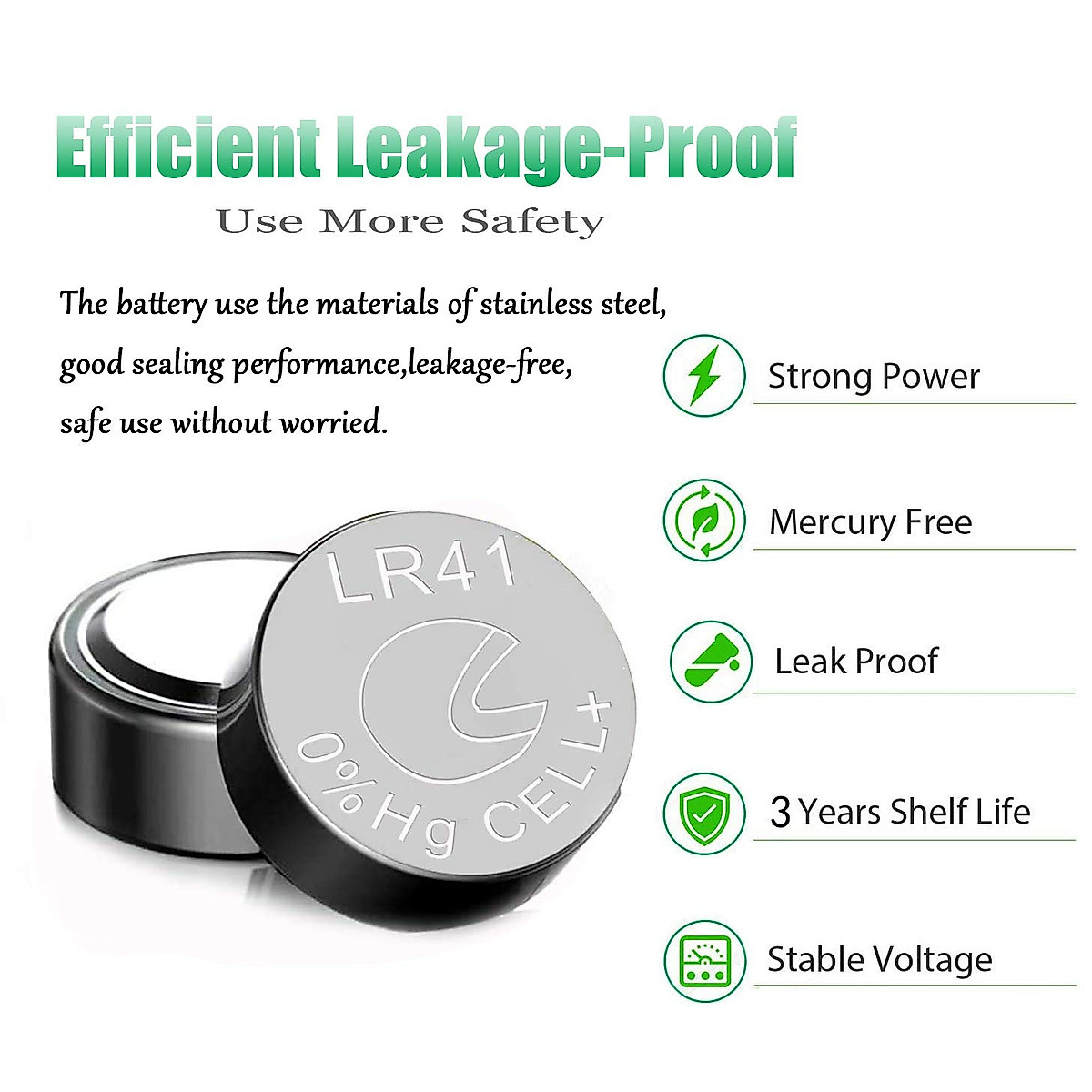 LR41 Battery AG3 392 384 192 Battery 1.5V Button Coin Cell Batteries