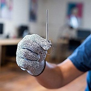 GripperX Headphone Plug Extraction Tool with Key Ring and Cleaning Brush - Remove Broken Headphone Plug from Headphone Jack of Mobile Devices