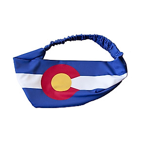Colorado Flag Headband. Perfect for Yoga Outdoor Activities, Workout Travel Designer Style & Quality