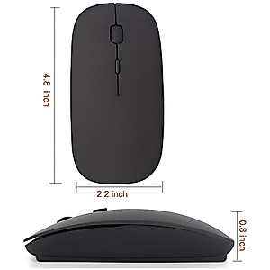 ZERU Bluetooth Mouse,Rechargeable Wireless Mouse for MacBook Pro/MacBook Air,Bluetooth Wireless Mouse for Laptop/PC/Mac/iPad pro/Computer