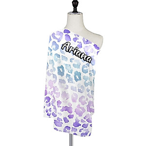 Custom Leopard Tie Dye Stretchy Baby Car Seat Canopy Presonalized Infant Stroller Cover Multi Use Baby Carseat Cover Customized Nursing Cover for High Chair