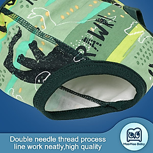 MooMoo Baby 8 Packs Toddler Training Underwear for Boy and Girls Strong Absorbent Cotton Training Pants 4T Blue