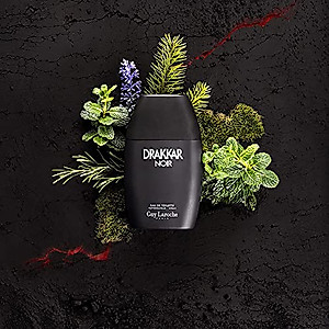 Drakkar Noir By Guy Laroche - Original Vintage Designer Fragrance Blend For Men - Fresh, Classic Men’s Evening Scent - Long Lasting Amber Fougere Aroma With Spicy And Citrus Notes - 1 Oz EDT Spray