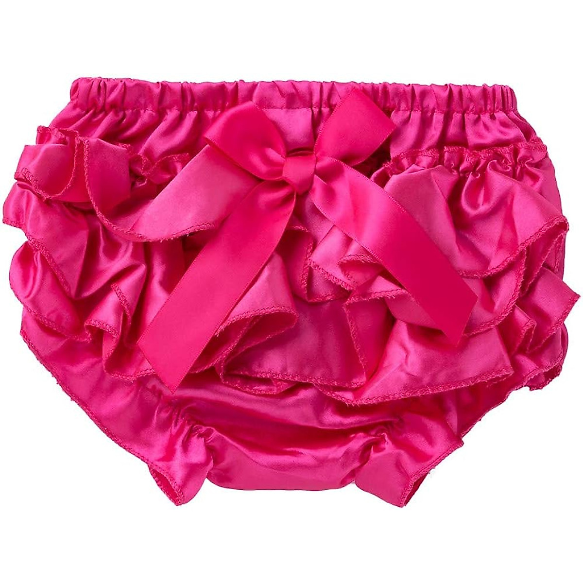 OIEU Infant Girls Bow Shorts Newborn Summer Bowknot Ruffle Solid Colour Bottoms Pants Cute Clothes