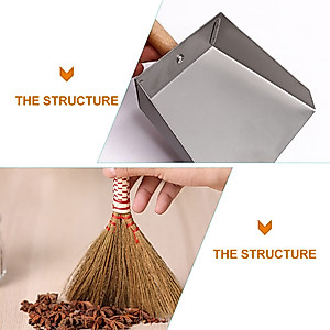 Alipis 1 Set Mini Broom Set Suit Anti Static Brush Kid Broom Keyboard Brush Mini Hand Whisk Mini Sweeping Brush Mini Cleaning Brush Toys Child Grinder Household Stainless Steel