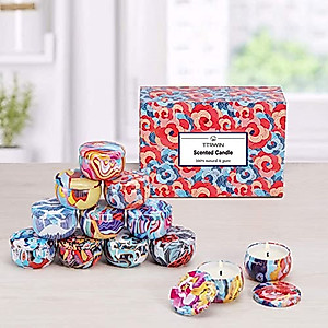 TTRWIN Scented Candles Gift Set,12 Pack Relaxing Aromatherapy Scented Candles for Women, 100% Soy Candles Stress Relief Candles for Home Scented, Ideal for Birthday, Valentine's Day, Mother's Day