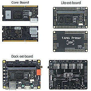 youyeetoo Sipeed Tang Primer 20K FPGA Development Board MCU, with LUT4, PMOD Port *4, for RISC-V and Embedded Development (Lite ext-Board Version)