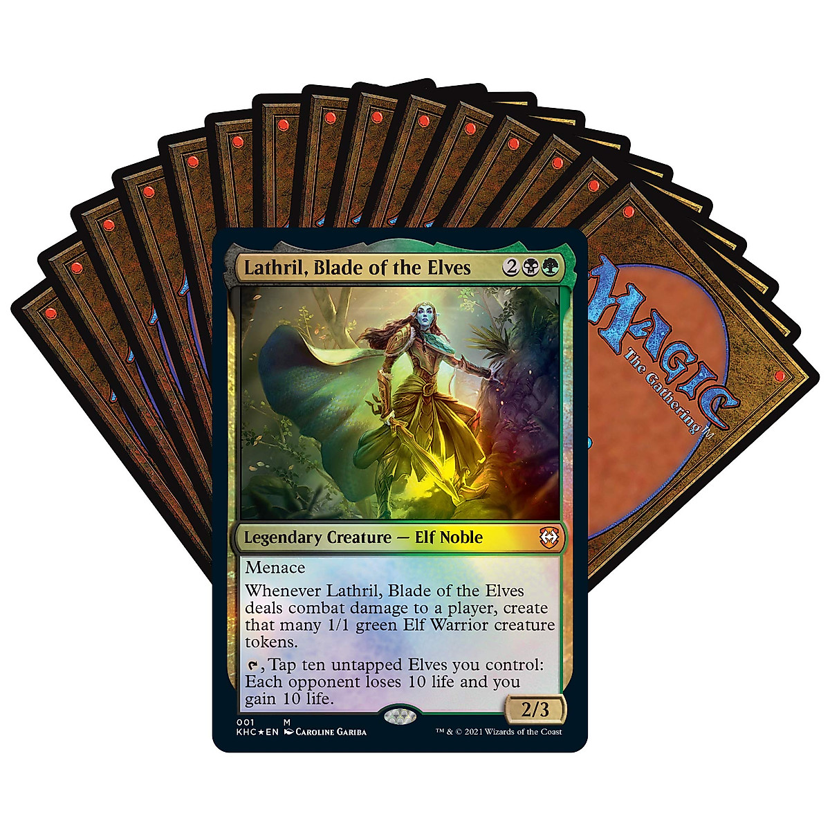 Magic: The Gathering Kaldheim Commander Deck – Elven Empire | 100 Card Ready-to-Play Deck | Green-Black