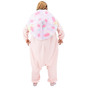 XIGUAGUO Adult Cartoon Mushroom Onesie Costume Animal Cosplay Christmas Homewear Pajamas Sleepwear for Women and Men