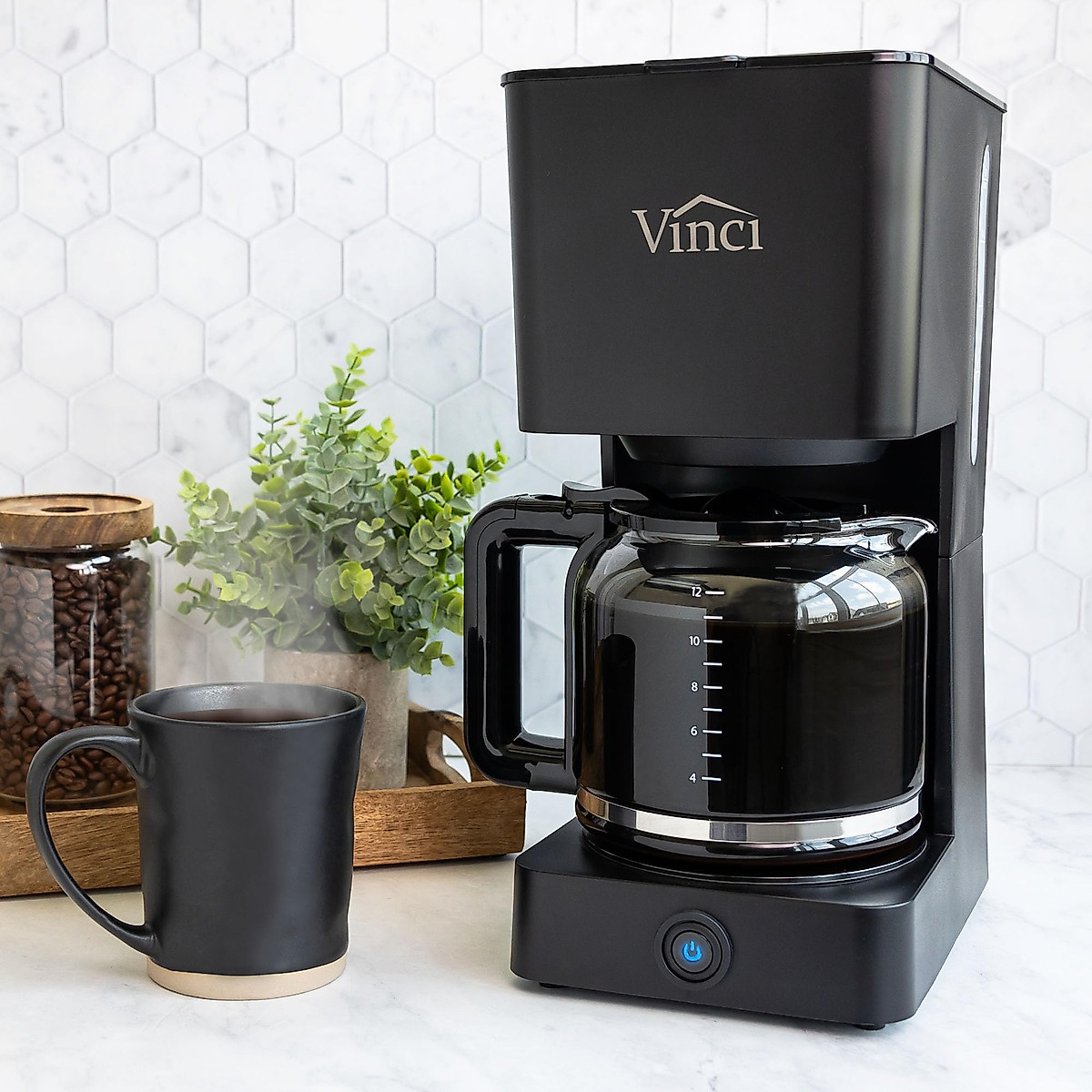 VINCI RDT Classic Coffee Maker 12 Cup Spinning Spray Head Coffee Brewer