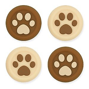 GeekShare Cat Paw Playstation 4 Controller Thumb Grips, Thumbsticks Cover Set Compatible with Switch Pro Controller (Brown)