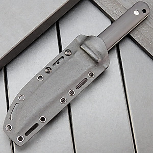 Eafengrow EF123 Fixed Blade Knife 14c28n Steel Blade G10 Handle Fixed Knife for Outdoor Camping Hunting Survival Tool Knives with Kydex Sheaths(Black)