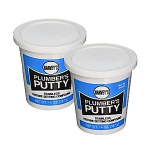 WM Harvey 043010 Stainless Fixture Setting Compound, Plumbers Putty, 14 oz (2 Pack)